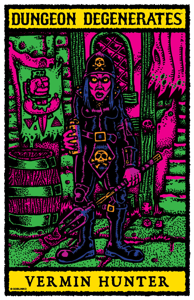 Dungeon Degenerates Adventurer Poster - Vermin Hunter - 11" x 17 ...