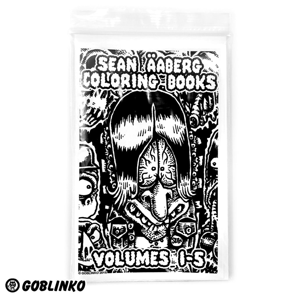 Sean Aaberg Weirdo Art Coloring Books Set (1-5) – GOBLINKO
