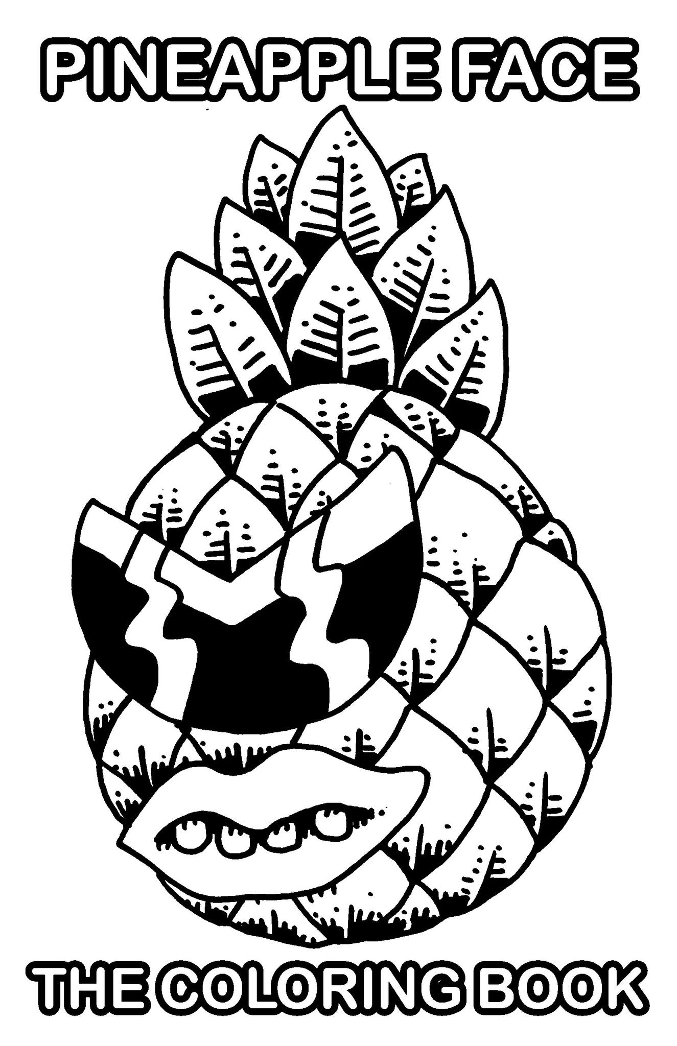 printable coloring pages of pineapples